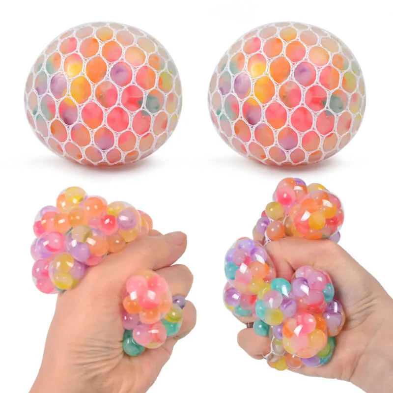 TPR grape ball pinch vent Fidget toy